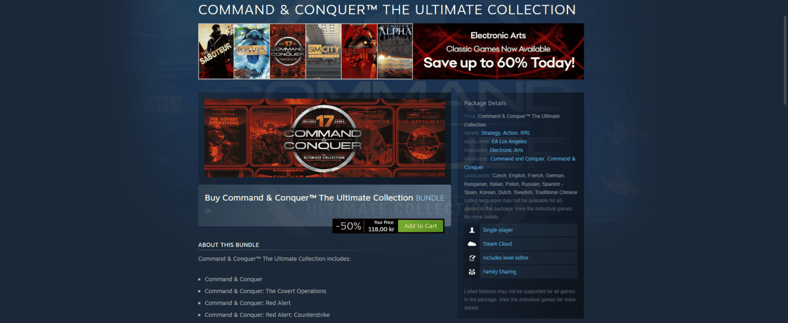 Command & Conquer Ultimate Collection til Steam - Teknoteket